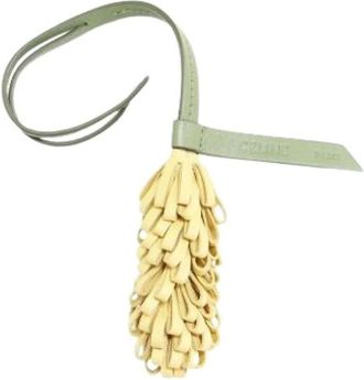 Celine Porte-cl&eacute;s Pre-owned - Femme - Pre-owned - Jaune - Taille: ONE Size
