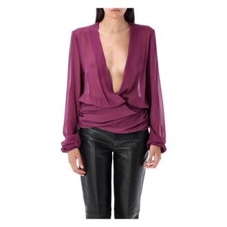 The Attico Damen, Blusen & Hemden, Lila, XSGröße