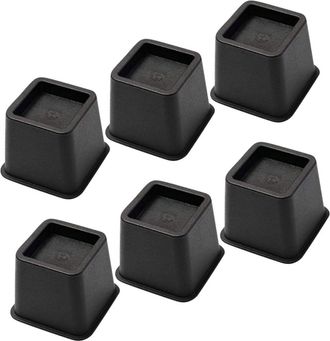 Artibetter 6stücke Möbelbeinpolster Für Vinylböden rutschfeste Sofabeinpolster Quadratische Kunststoffpolster Anti-Vibrations-Pads Möbelschutz Ersatz-gleiter Für