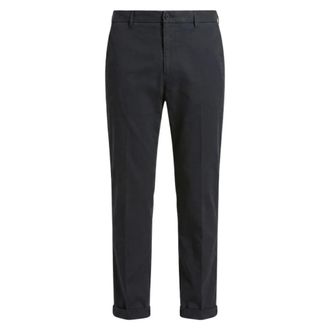 PESERICO Homme, Pantalons, Bleu, Taille: M Pantalon Jogger en Popeline
