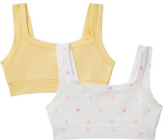 Benetton Set 2 Brassiere 33r00r007 Soutien-Gorge, Multicolore, 160 cm Fille
