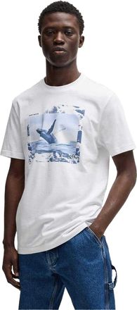 HUGO BOSS T-Shirt f&uuml;r Herren, Baumwolle (Wei&szlig;)
