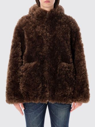Urban Code Veste courte en fausse fourrure avec capuche en shearling