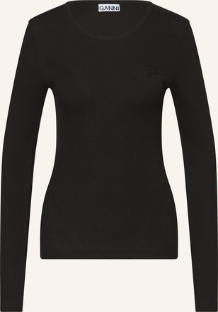 Ganni Longsleeve schwarz