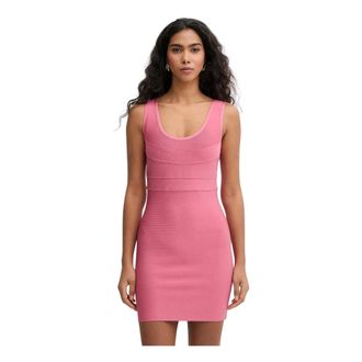 H&eacute;rve L&eacute;ger Amara Dress - Femme - Robes - Rose - Taille: 36 FR
