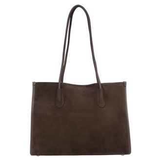 Estro & Luminara Velour Shopper Bag - - Bags - Damen - Braun - ONE SIZE