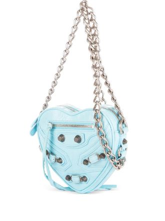 Balenciaga Mini Le Cagole Heart Umh&auml;ngetasche - Blau