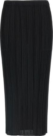 Issey Miyake Femme, Jupes, Noir, Taille: 46 FR Basics Midi Skirt