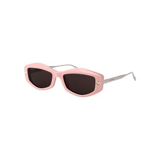 Alexander McQueen Stylische Sonnenbrille Am0482S f&uuml;r den Sommer - - Accessories - Damen - Rosa - 55 MM