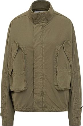 The Attico Femme, Vestes, Vert, Taille: 36 FR Veste D&eacute;tail Poches