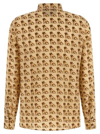 Valentino Garavani Womens Beige Silk Blouse