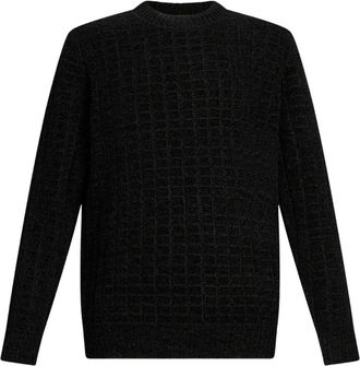 Liu Jo Homme, Pulls, Noir, Taille: 2XL Chenille Pullover