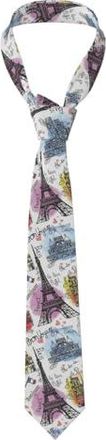 Generic Cravate Pour Hommes Tour Eiffel Vintage De Paris &Eacute;troit Men Tie &Eacute;l&eacute;gant Cravate Pour &Eacute;v&eacute;nements Mariage Accessoires