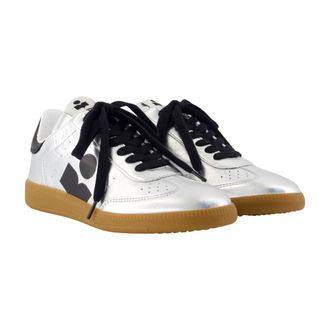 Isabel Marant Womens Kaycee Sneaker Silver Lambskin