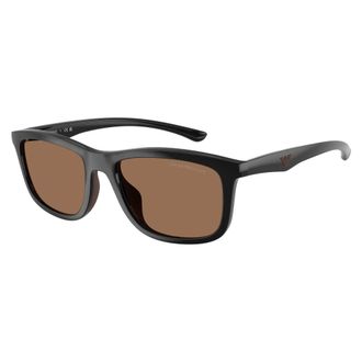 Emporio Armani Lunettes de soleil carr&eacute;es - Homme - Accessoires - Noir - Taille: 57 MM