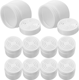 OSALADI 10 St&uuml;ck Aromatherapie Lufterfrischerboxen 150ml Wiederbef&uuml;llbare Geruchsneutralisierungsboxen aus Kunststoff Hohl mit Deckel f&uuml;r Auto Schlafzimmer Kl