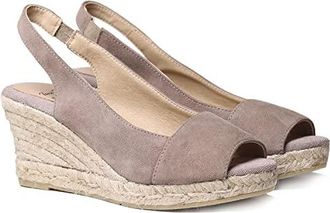 Toni Pons Espadrille Femme en Daim - Monza-A - Taupe, 38 EU