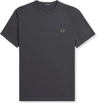 Fred Perry T-shirt Ringer - Homme - Tops - Gris - Taille: XL