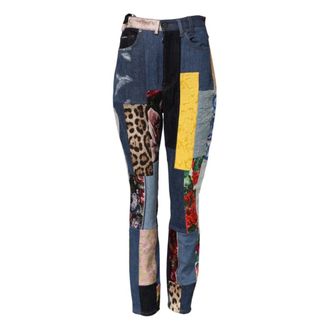 Dolce & Gabbana Patchwork Skinny Denim Jeans - - Jeans - Damen - Mehrfarbig - M