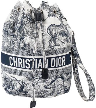 Dior Crossbody Bags - Christian Dior Toile De Jouy Pouch Bag - Gr. unisize - in Wei&szlig; - f&uuml;r Damen