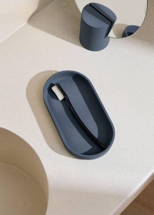 Mango Plateau salle de bains r&eacute;sine gris anthracite - Home - Taille unique - MANGO HOME