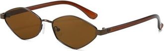 Generic Lunettes De Soleil Tendance &Agrave; Petite Monture For Hommes, For Les Vacances, D&eacute;placements, F&ecirc;tes, For Femmes(Brown)