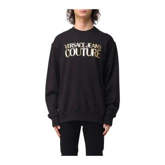 Versace Jeans Couture Homme, Sweatshirts et sweats à capuche, Noir, Taille: 2XL SweaT-shirt à Logo Imprimé