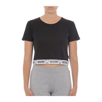Moschino Short Sleeve Bear Band T-Shirt - - Tops - Damen - Schwarzk - M