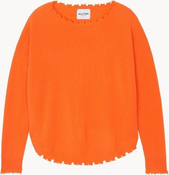 Kujten Pull cachemire col rond liquette - Pull Mela