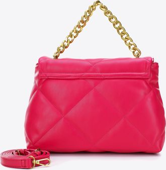 Wittchen Damen-Umh&auml;ngetasche aus weichem &Ouml;ko-Leder, gesteppt, mit Kette