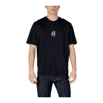 A|X Armani Exchange Logo-T-Shirt mit kurzem Arm - - Tops - Herren - Blau - XS