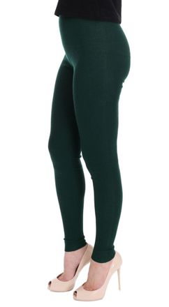 Dolce & Gabbana Womens Green Cashmere Stretch Tights Clothing