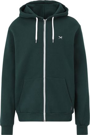 Iriedaily Herren Hoodie MINI Flag 2 Zip Bio-Baumwolle Regular Fit nightforest