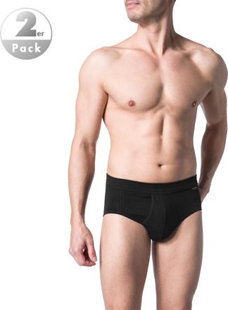 Schiesser Herren Sportslip schwarz Baumwolle & Mix unifarben