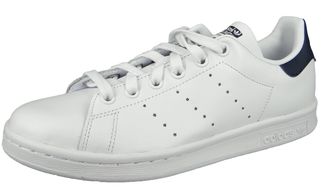 adidas Originals Stan Smith, Unisex-Erwachsene Niedrig, Running White/New Navy, 45 1/3 EU (10.5 UK)