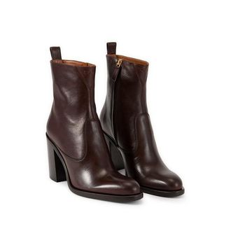 Chlo&eacute; Bottines Phoenix &agrave; talon en cuir