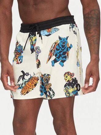 Volcom Badeshorts Bob Mollema A2512504 Écru Regular Fit