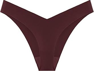 Generic Culotte sans Couture Femme Culotte Femme sans Couture Culotte Femme De Classique Dentelle Soluble Eau Demi-Culotte Blanche Crotch Moyen/Bas pour Maria