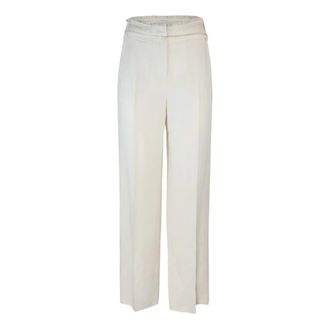 Patrizia Pepe Wei&szlig;e Leinen-Viskose-Hose - - Trousers - Damen - Wei&szlig; - S