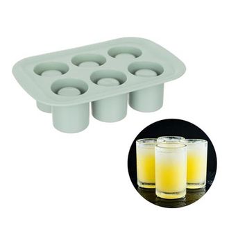 KASANOVA 1 6-KUBUS EISBORM RUNDE FORM HELLGR&Uuml;N, Silikon