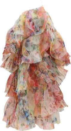 Zimmermann Femme, Robes, Multicolore, Taille: 38 FR Luna Fanned Maxi Dress
