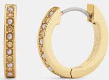 Coach Sculpted C Huggie-Ohrringe Mit Perle