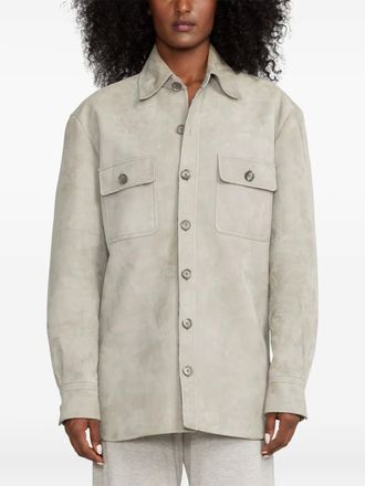 Ralph Lauren Collection veste en daim à poches poitrine - Tons neutres