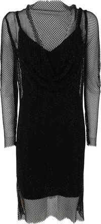 Max Mara Knielanges Kleid - Schwarz