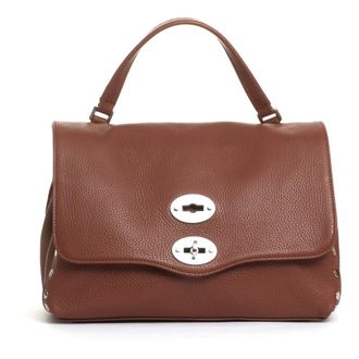Zanellato Femme, Sacs, Brun, Taille: ONE Size Sac à main en cuir marron