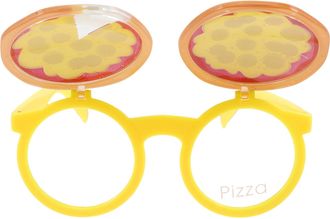 Pretyzoom Pizzabrille Alberne Pizza LED Runde Hippie Lustige Schnapsgl&auml;ser Individuelle Geldbrille Rote Herz Neuartige