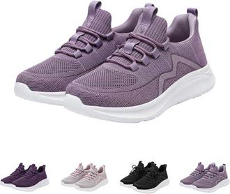 Generic Baskets confortables &agrave; enfiler pour femme - Chaussures de marche, de gym, de fitness - Doublure en maille respirante - Chaussures de course &agrave; pied pou