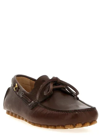 Valentino Garavani Driver Fastaway Loafer - Brown