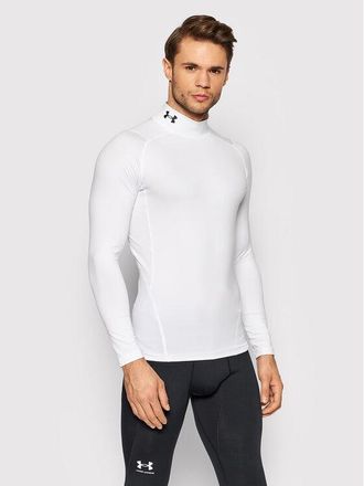 Under Armour Technisches T-Shirt HeatGear Mock 1369606 Wei&szlig; Skinny Fit