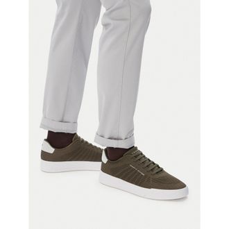 Tommy Hilfiger Sneakers Tommy Hilfiger Th Court Knit FM0FM05823 Gr&uuml;n